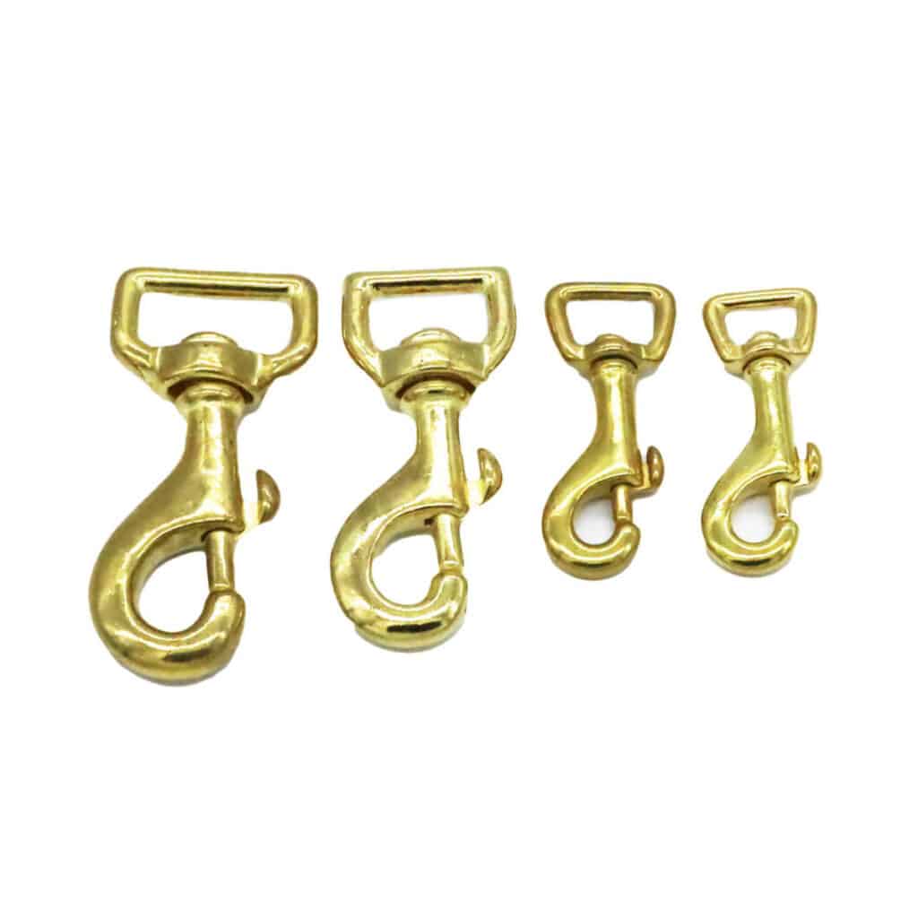 Square Eye Bolt Snap - Tundra Leather