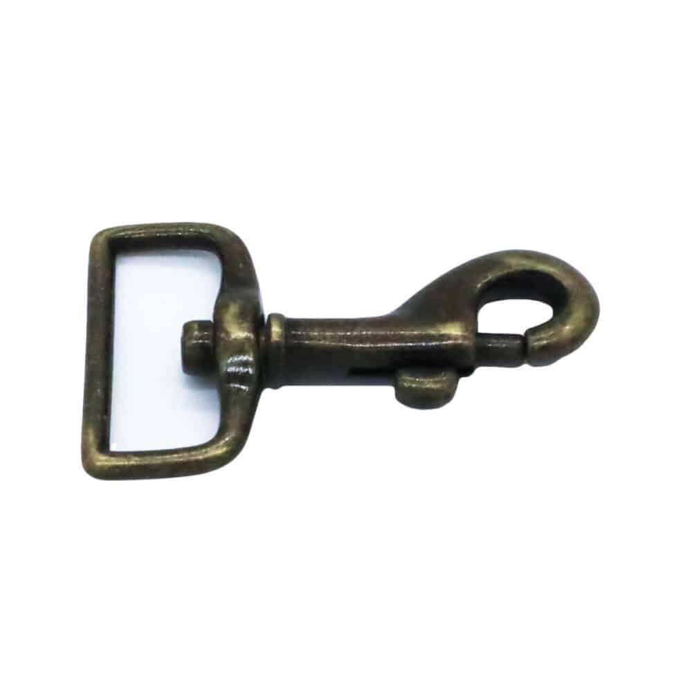 Light Weight Square Eye Bolt Snap - Tundra Leather Light Weight Square Eye Bolt Snap - Tundra Leather